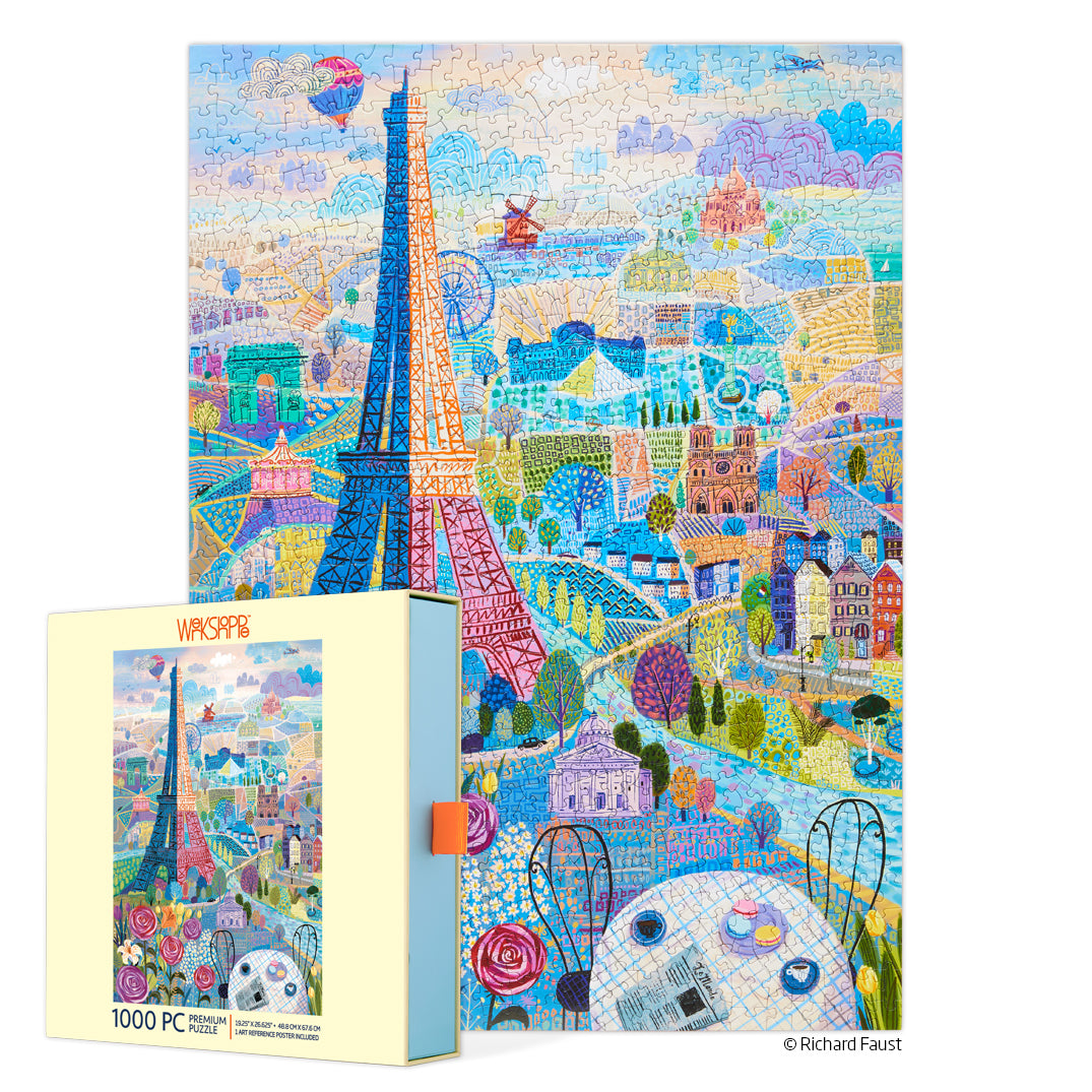 1000 Piece Colorful Paris Puzzle | WerkShoppe