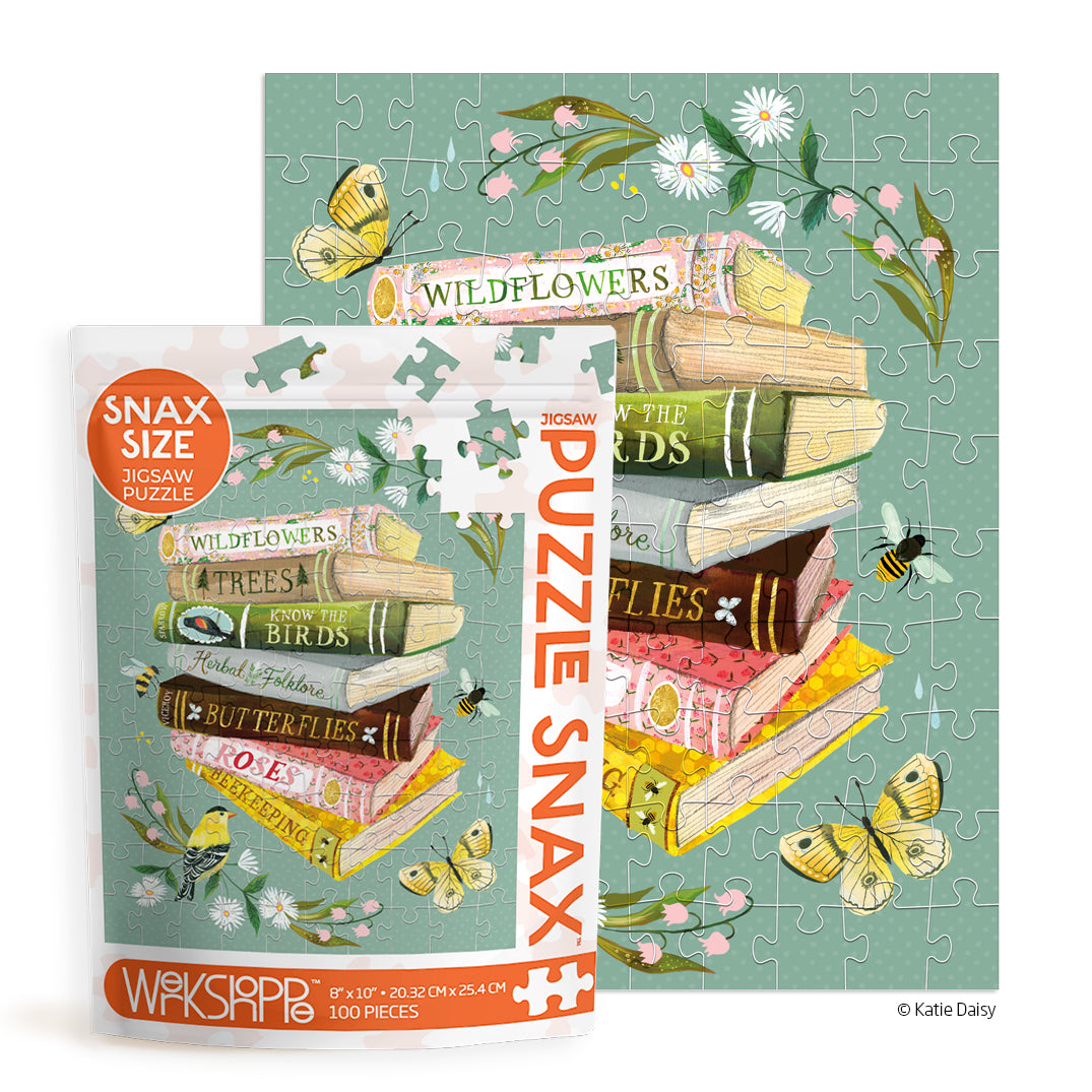 Books and Flowers Kids Puzzle | WerkShoppe