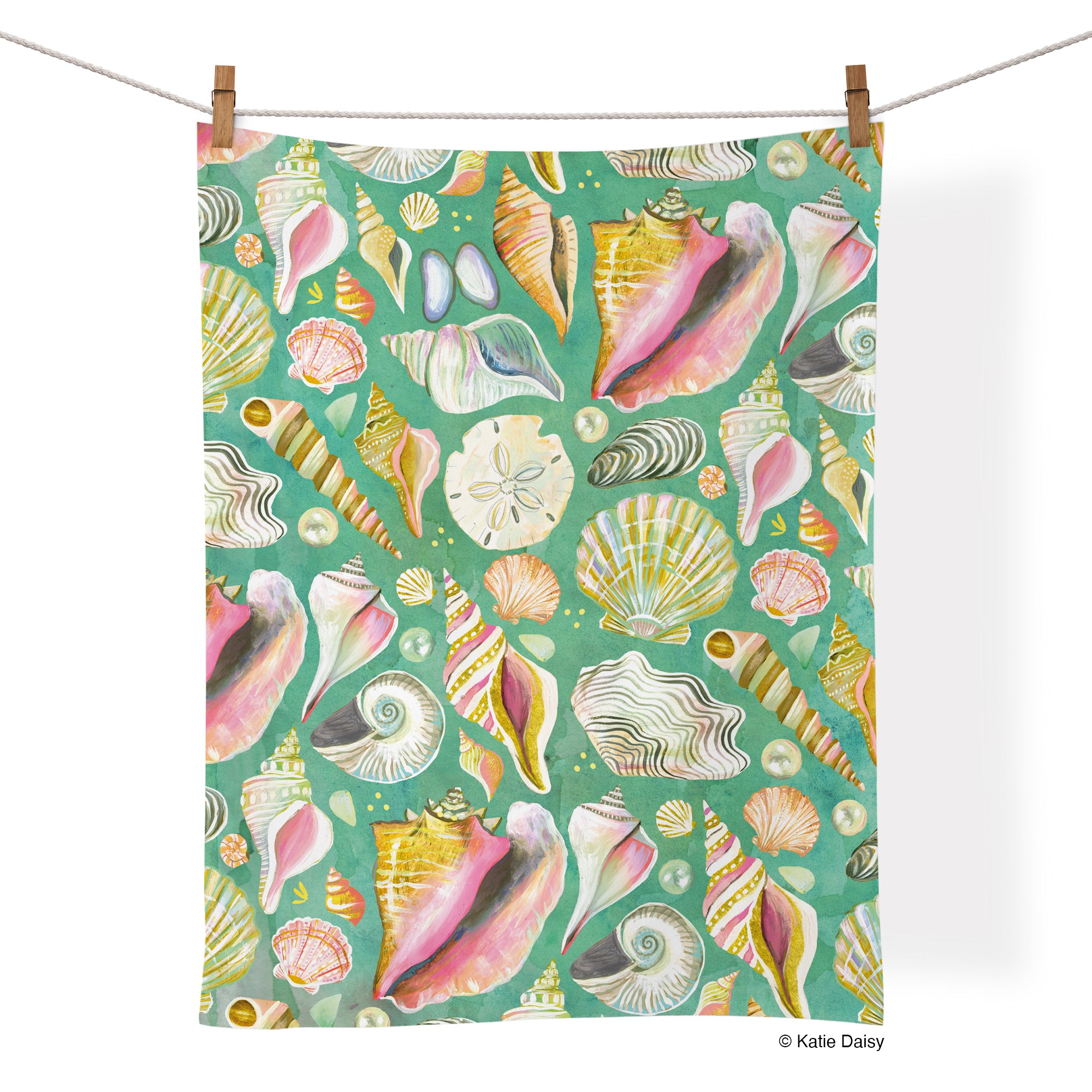 Beach Shell Collector Kitchen Towel | WerkShoppe