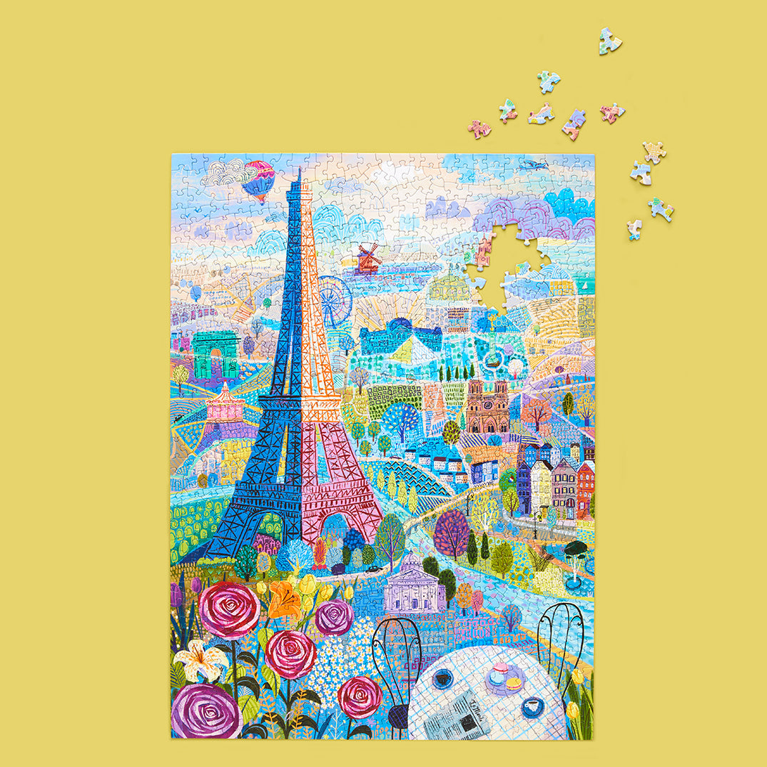 1000 Piece Colorful Paris Puzzle | WerkShoppe